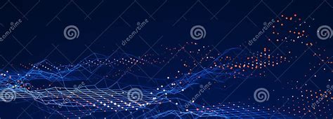 Big Data Visualization Data Technology Illustration Science Background Stock Illustration