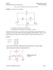 Homework Solutions Pdf EE Fundamentals Of Electrical Engineering Homework