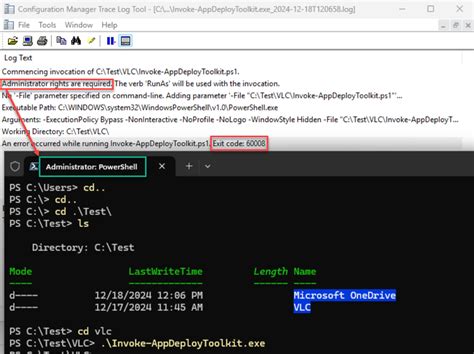 Bug Invoke Appdeploytoolkitexe Exit Code 60008 When Running From