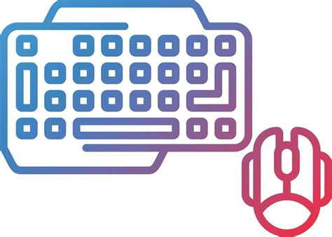 Gaming Keyboard And Mouse Vector Icon Vector Art At Vecteezy