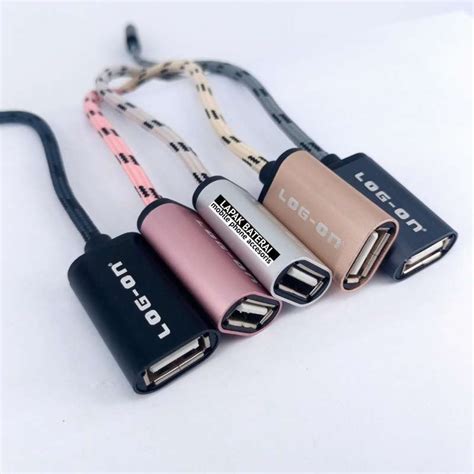 Promo OTG CABLE TYPE CTO USB PORT LOG ON OTG OT01 TYOE C KABEL OTG GOLD Diskon 30 Di Seller