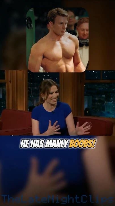 He Had Manly Boobs Hayleyatwell Chrisevans Captainamerica Marvel Foryou Youtube