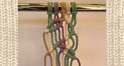 DIY Macrame Vine And Leaf Pattern My Mum The Dreamer