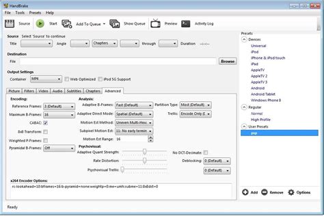Handbrake Settings Gagasdns
