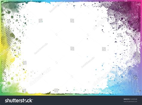 Grunge Color Border Space Your Text Stock Vector Royalty Free Shutterstock