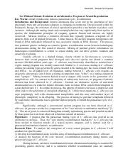 NSF Proposal Example Pdf Hirakawa Research Proposal Sex Without Meiosis Evolution Of An