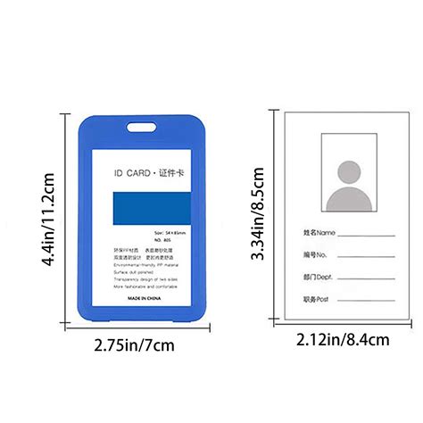 Lijcc Document Card Holder Business Card Holder Easy Pull Double Badge