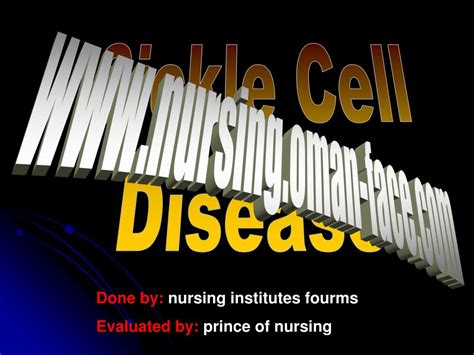 Ppt Sickle Cell Disease Powerpoint Presentation Free Download Id