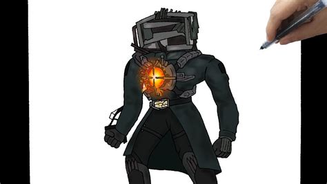 How To Draw Titan Tv Man Astro Core Parasite In Skibidi Toilet 77 Full Youtube