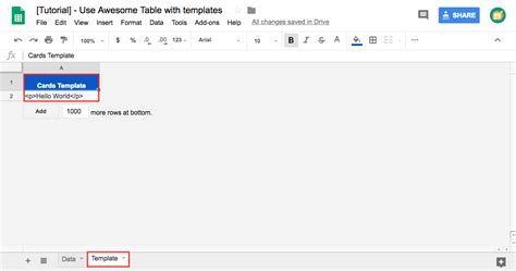 Part 2 Set Up Your Template Documentation — Awesome Table Support