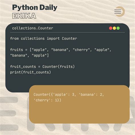 Pythonikadaily 📅 Collections How To Count Elements In An Iterable