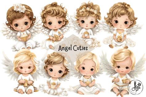 Angel Cuties Graphic By Passionateaboutcraft Creative Fabrica