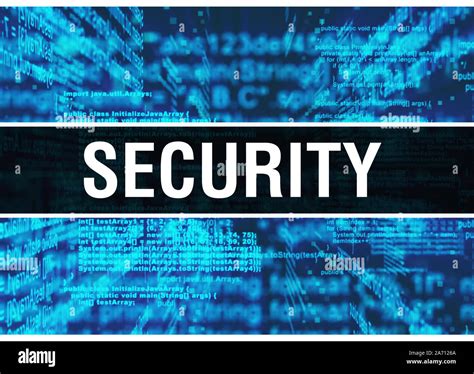 Security With Digital Java Code Text Security And Computer Software Coding Vector Concept