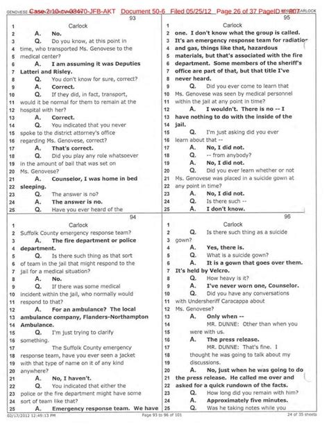 Ex E Deposition Transcript Of Robert Carlock Pdf