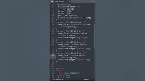 Cube Loader Shorts Trending Html Css Coding Programming Tutorial Viralvideo Animation