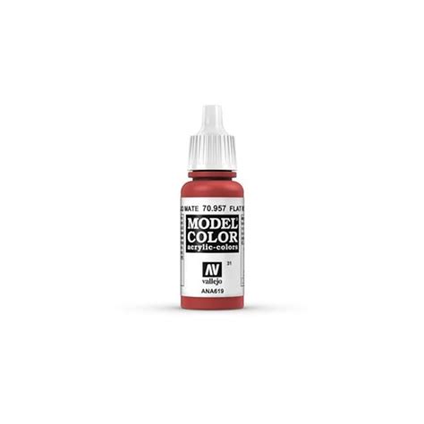 Buy Vallejo Model Colour Flat Red 17 Ml Mydeal