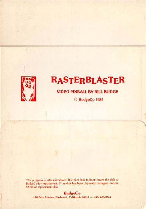 Raster Blaster Images Launchbox Games Database