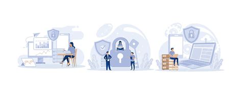 Premium Vector Database Security Phishing Hacker Attack Concept