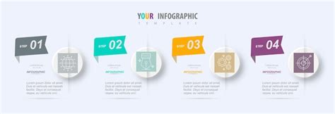 크리에이 티브 템플릿 타임 라인 Infographic 디자인 요소 프리미엄 벡터