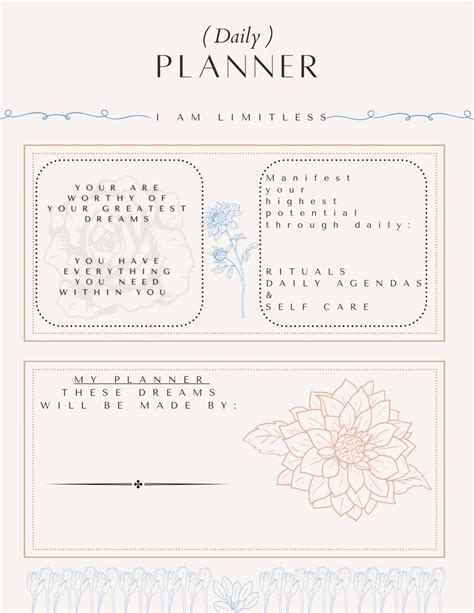 Daily Agenda Planner Rituals Organizer Etsy