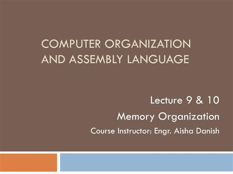 Ppt Computer Organization And Assembly Language Powerpoint Presentation Id6854034