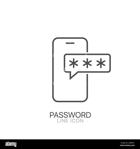 Smartphone With Password Field Vector Illustration Privacy Protection Secure Access Symbol