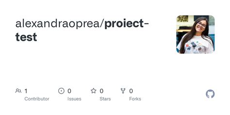 Github Alexandraoprea Proiect Test