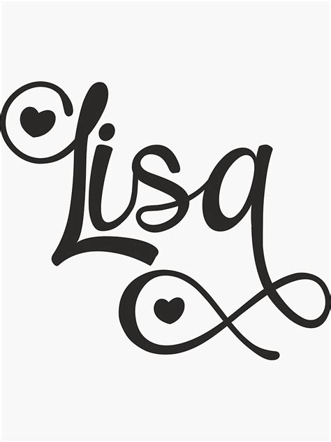 Lisa Name Lisa Calligraphy T For Lisa Custom T Lisa Personalized T Lisa Lisa T