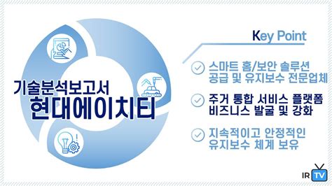 기술분석 현대에이치티 스마트 홈보안 솔루션 공급 전문업체 Youtube