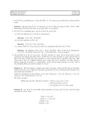 P1 Sol Discrete Structures CS2800 Fall 2014 Prelim 1 Solutions 1 Let