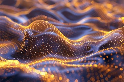 premium photo quantum ai particles forming intricate patterns in