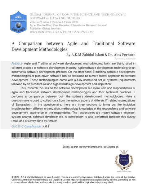 2 a comparison between agile pdf pdf agile software development