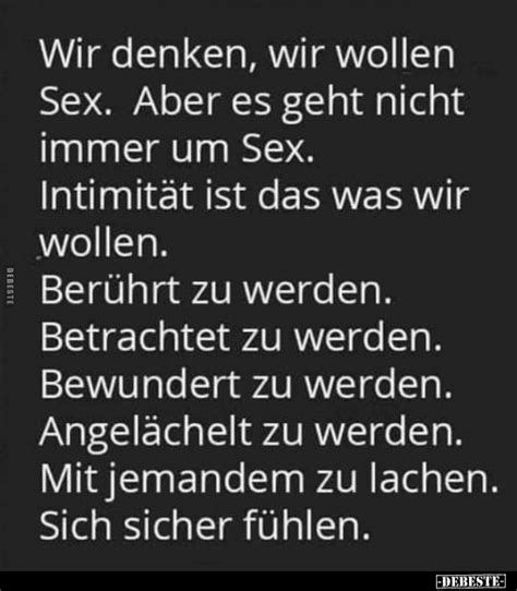 Wir Denken Wir Wollen Sex Aber Es Geht Nicht Immer Um Sex Intimität
