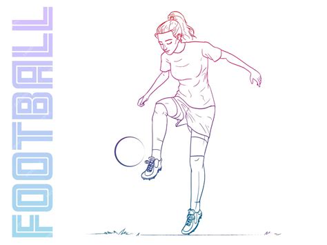 축구나 축구를 하는 남자의 벡터 프리미엄 벡터