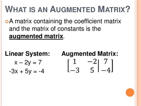 Augmented Matrix