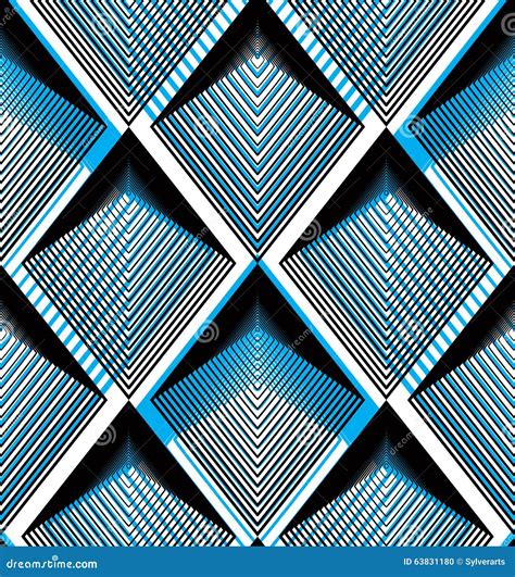 Geometric Colorful Stripy Overlay Seamless Pattern Bright Vector