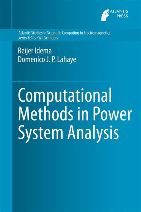Computational Methods In Power System Analysis Premiumjs Store