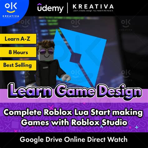 Learn Game Design Roblox Video Course Complete Roblox Lua Start Making Games With Roblox