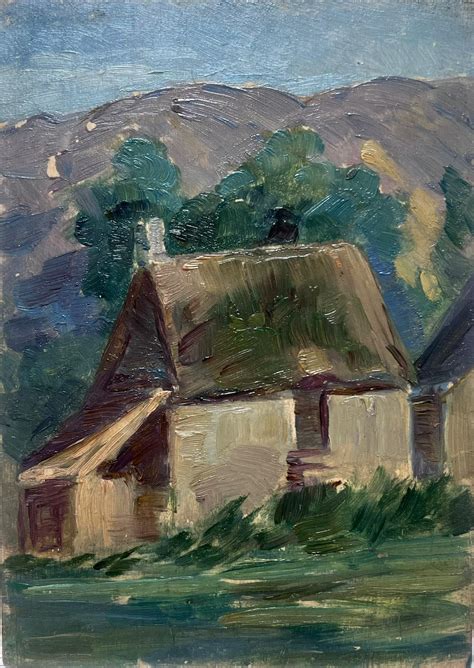 Louise Alix Old French Farm Cottages In Landscape 1940s French