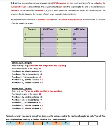 Solved Q 1 Write A Program In Assembly Language Using Mips