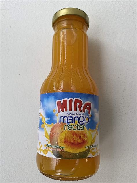 Mira Mango Juice 8 5 Oz Glass Bottles Pack Of 6