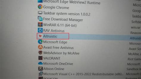 How To Uninstall Altruistics Software