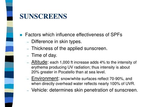 Ppt Sunscreens Powerpoint Presentation Id743266