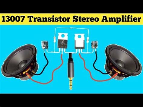 13007 Transistor Stereo Amplifier Powerful Stereo Amplifier Stereo Amplifier Stereo Amplifier