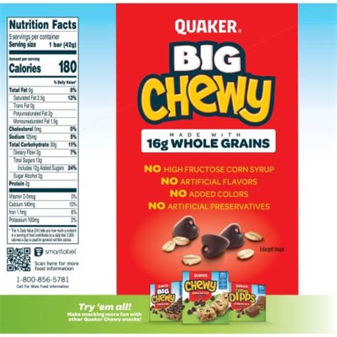 Quaker® Chewy Chocolate Chip Granola Bars 5 Ct Frys Food Stores