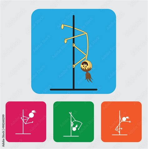 Pole Dancing Girl XXX Stock Vector Adobe Stock
