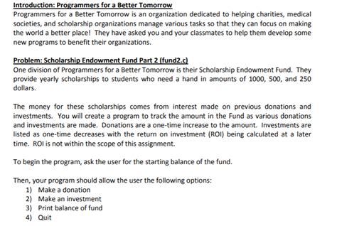 Solved Introduction Programmers For A Better Tomorrow