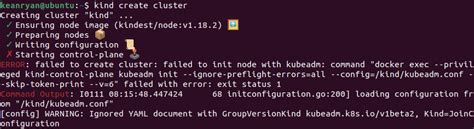 Starting Control Plane Fails With Ubuntu Issue Kubernetes Sigs Kind Github