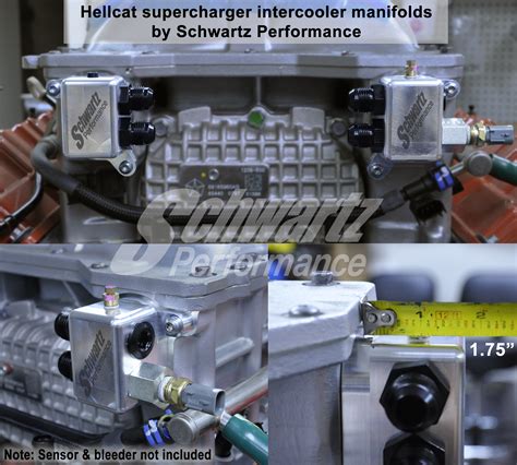 Hellcat Supercharger Intercooler Manifold Adapters Billet Aluminum An