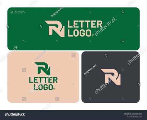 Initials Letter Rn Logo Design Stock Vector Royalty Free 2536673905 Shutterstock